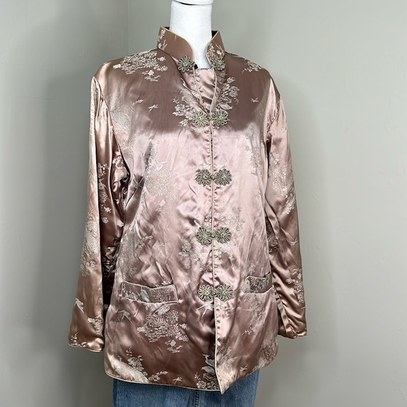 Vintage | Jackets & Coats | Vintage San May Hong Asian Mandarin Collar ...